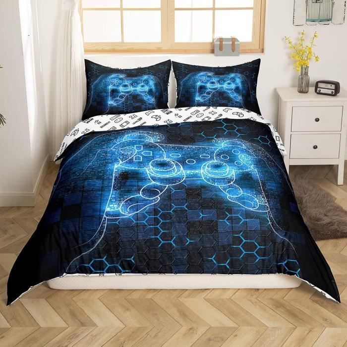 Gamer Housse De Couette Kids Gaming Video Game Parure De Lit 200X200Cm ...