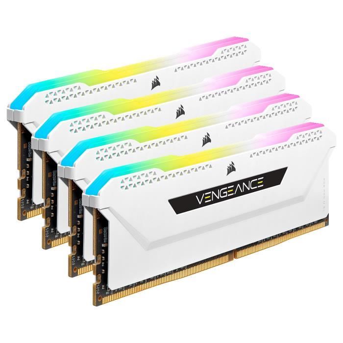 Kit Quad Channel RAM DDR4 Corsair Vengeance RGB PRO SL Series 64 Go (4 ...