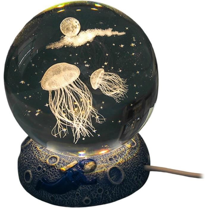 Veilleuse Moderne Avec Résine Lampe De Chevet Boule De Cristal ...