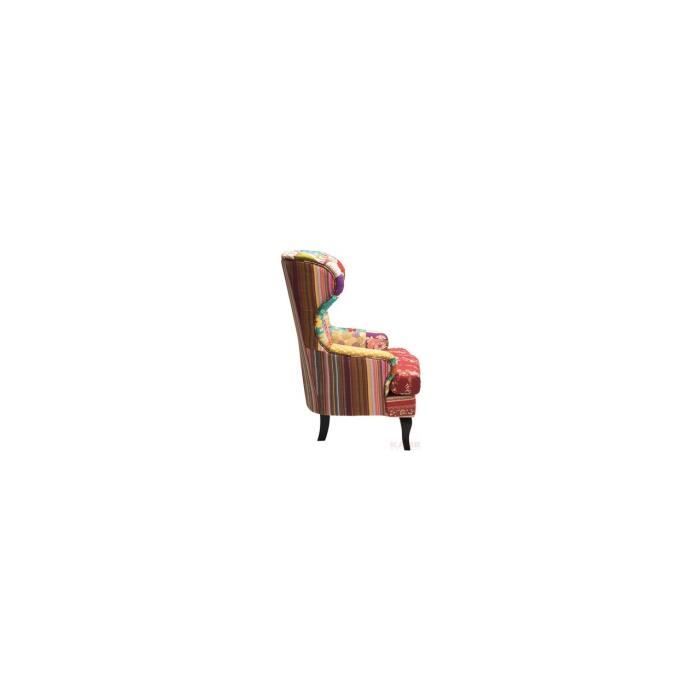 Fauteuil Wing Patchwork Kare Design - Cdiscount Maison