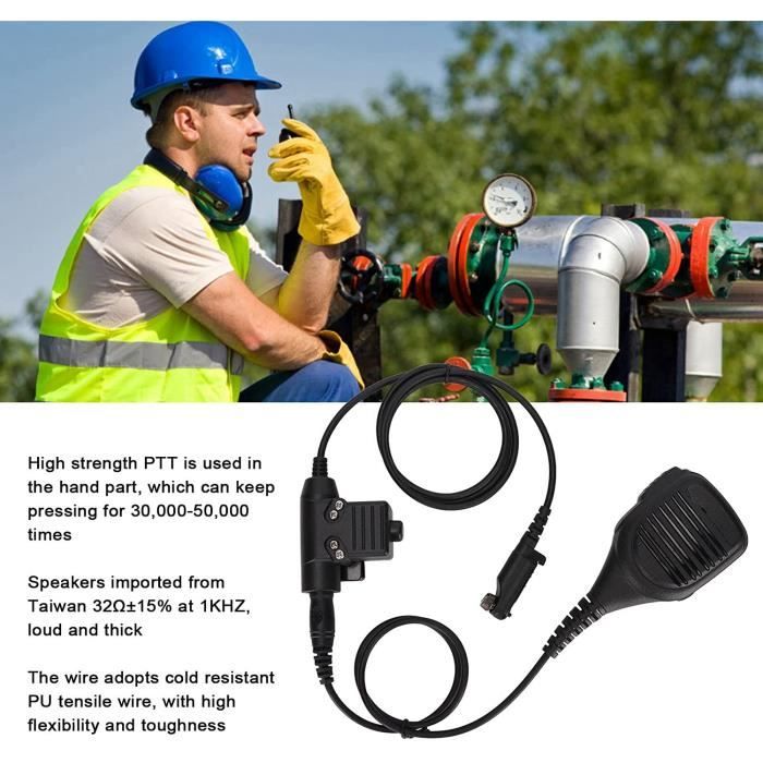 TALKIE-WALKIE Haut-Parleur Radio bidirectionnel pour PD602 pour Hytera ...