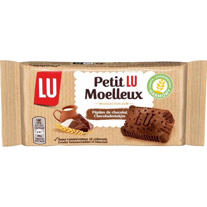 Petit LU Moelleux - Carton de 48 Sachets - Gâteau aux Pépites de ...