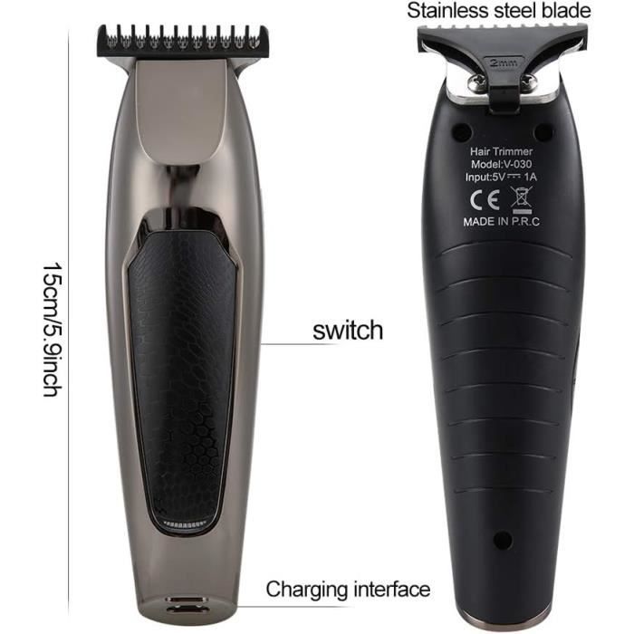 Vgr Usb Portable Électrique Tondeuse À Cheveux Tondeuse À Barbe Tondeuse À Cheveux Rasage ...