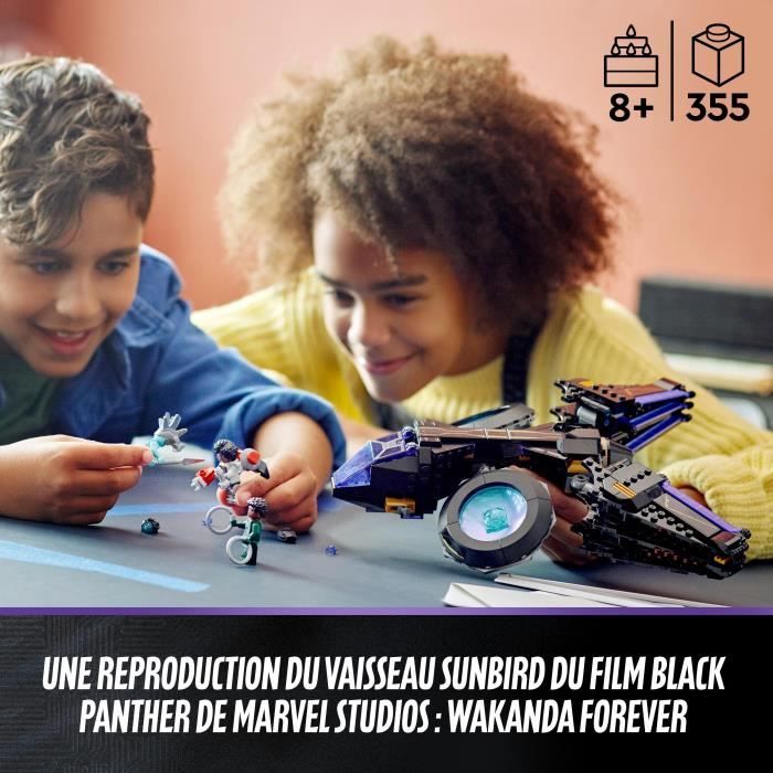 LEGO Marvel 76211 Le Sunbird de Shuri, Vaisseau Jouet, Black Panther ...