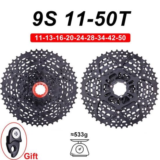 Aucune roue de chaîne - Aunuse Chaîne - 9s 50t noir - Cassette À 9 ...