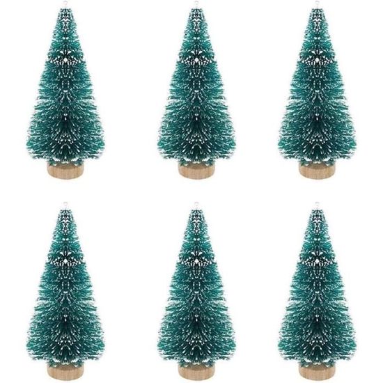6Pcs Sapin Miniature De Noël,Mini Sapin De Noël Artificiel Mini Sisal ...