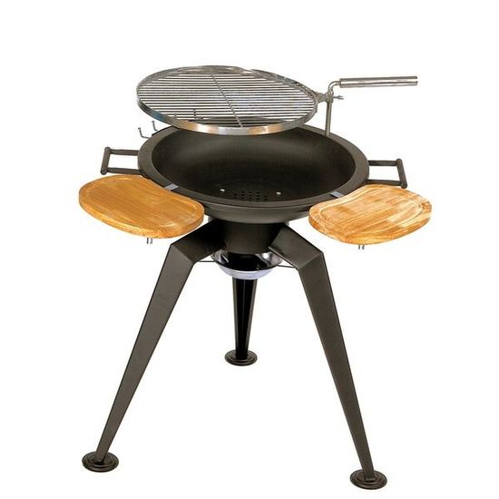 BARBECUE BBQ ROND Ø 76CM GRILLE PIVOTANTE - Cdiscount Jardin