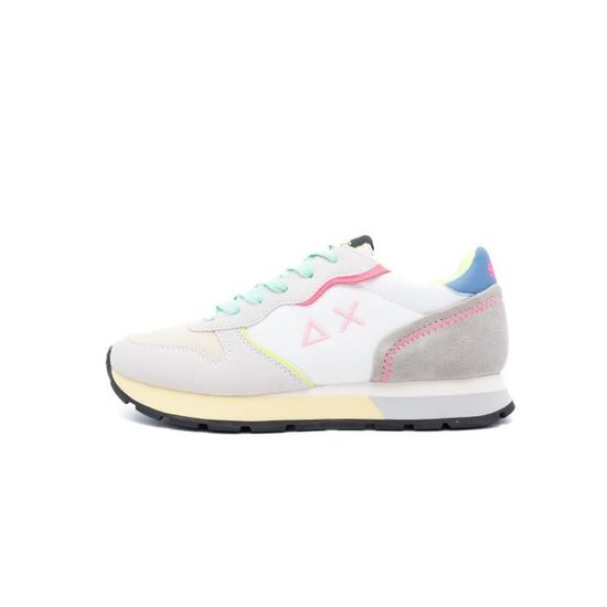 Baskets Femme - SUN68 - Ally Explosion De Couleurs - Cuir et Tissu ...