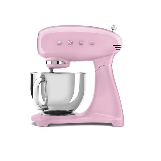 Robot pâtissier SMEG SMF03PKEU - Bol 4.8L - 10 vitesses - 800W - Rose ...