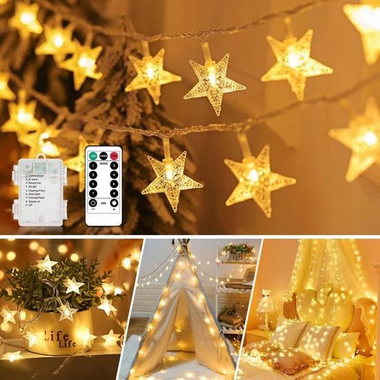 Light Chain Battery Tandem Light Star Battery 10M 100Led Star Warm ...
