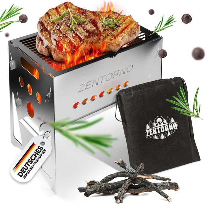 Barbecue de camping [New 2023] Barbecue de table au charbon de bois en ...