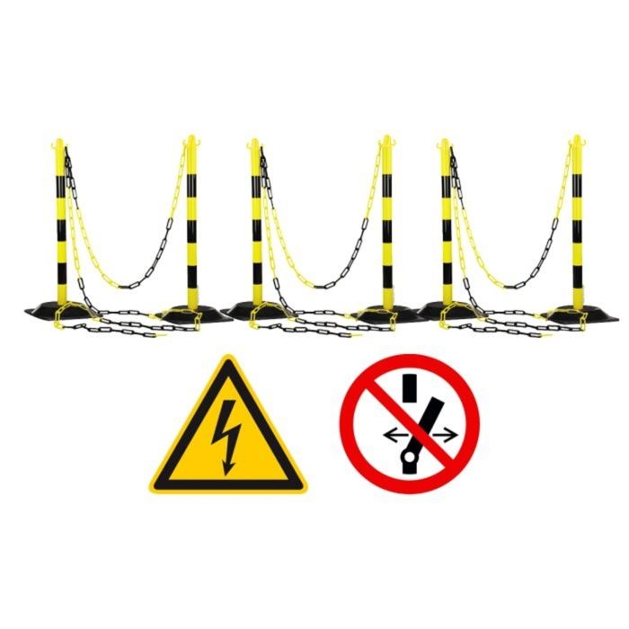 Kit de balisage zone de travail pour intervention véhicules électriques ...
