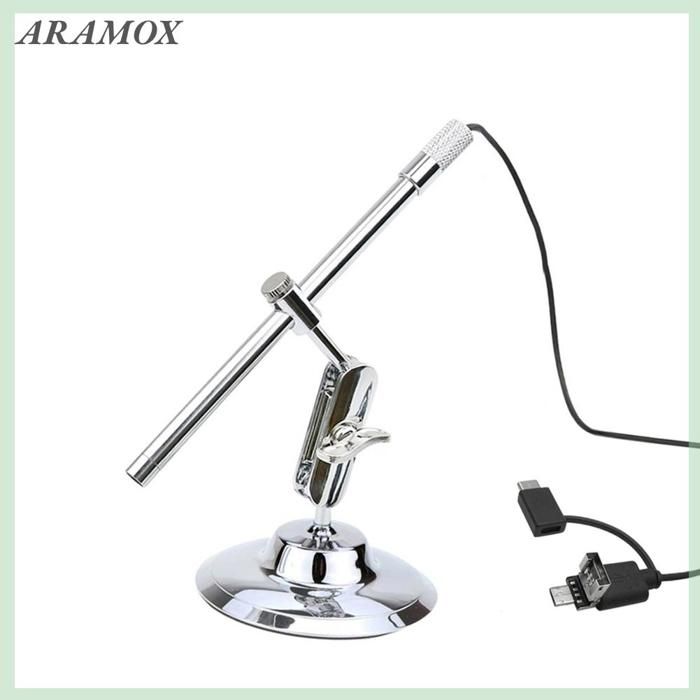 ARAMOX Microscope USB numérique Microscope USB 10X-200X 8 LED, Caméra ...