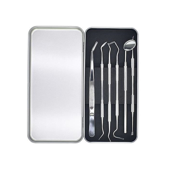 Blanc Kit d'hygiène dentaire, 6 pièces, dissolvant de tartre dentaire ...