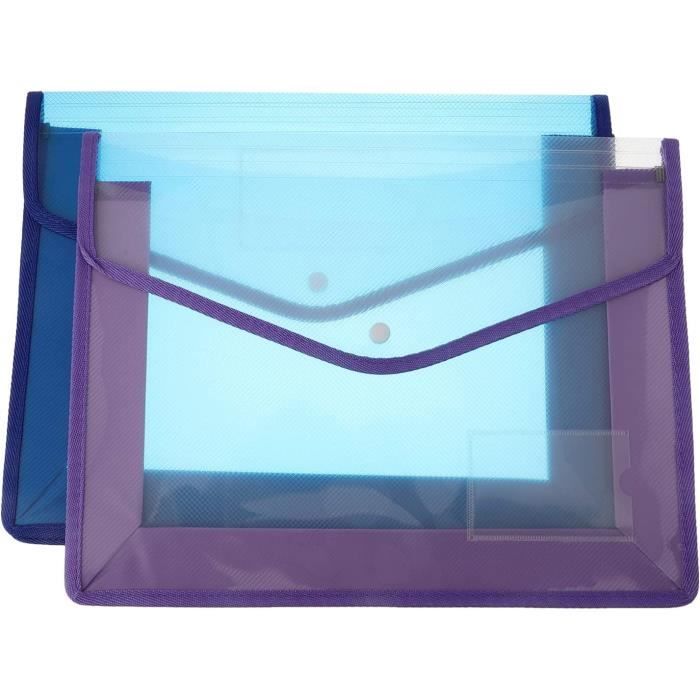 Pochette Porte Document A4 Porte-Données Avant Grand Outils Bouton Transparent Simple Un Fichier ...