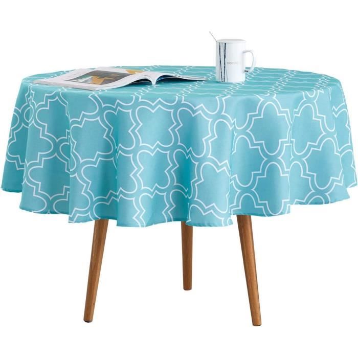 Nappe Ronde 180Cm Nappe Imperméable En Polyester Avec Motif Floral ...