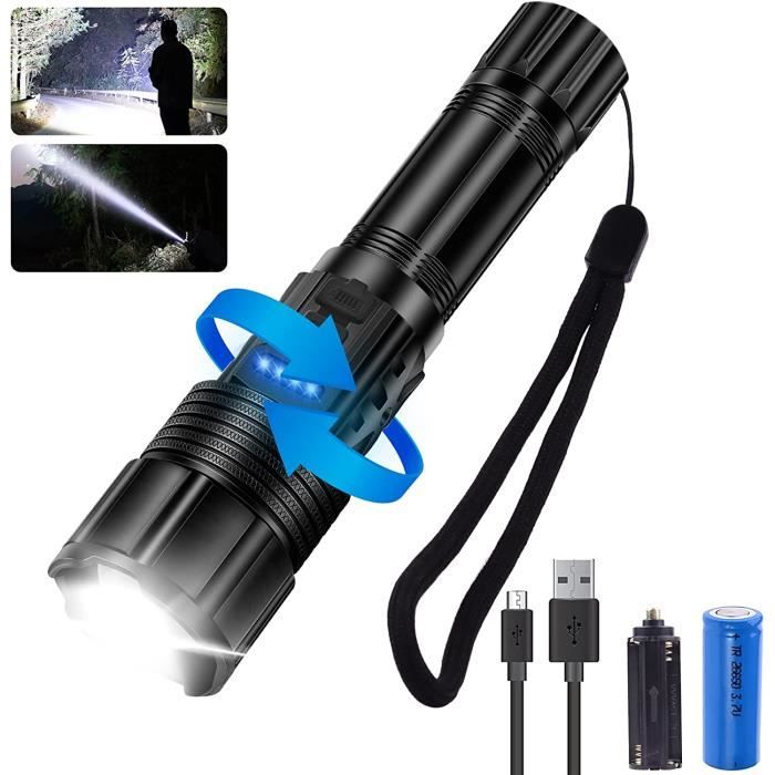 Lampe Torche LED Ultra Puissante, 10000 Lumens Lampe Torche ...
