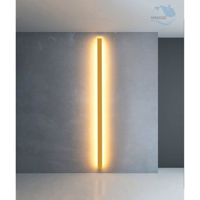 Applique Murale Intérieur LED Doré - Longue Barre - 58W - 3 ...