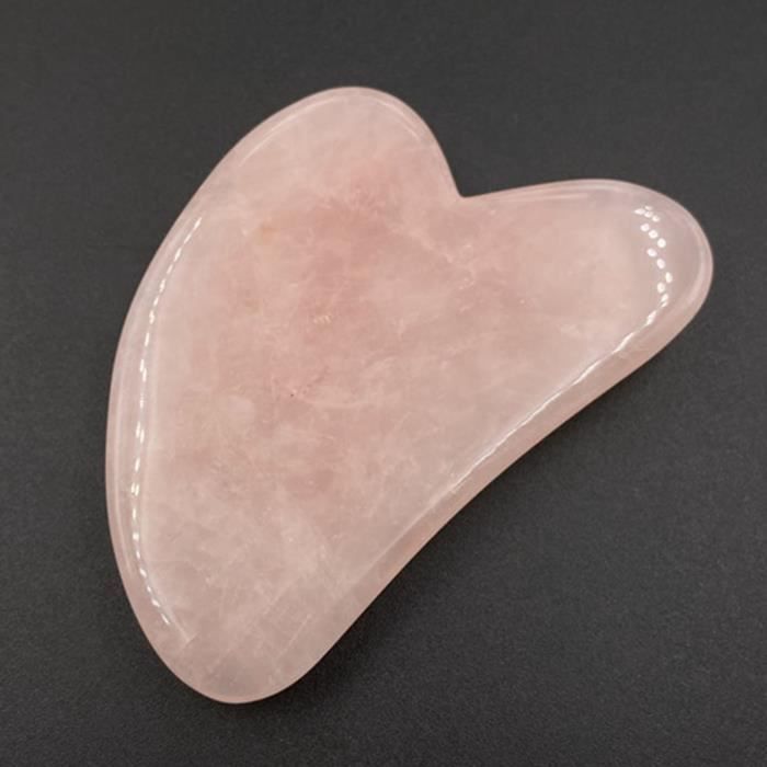 Quartz Rose Pierre Naturelle Massage Visage Outil Gua Sha Board Corps ...