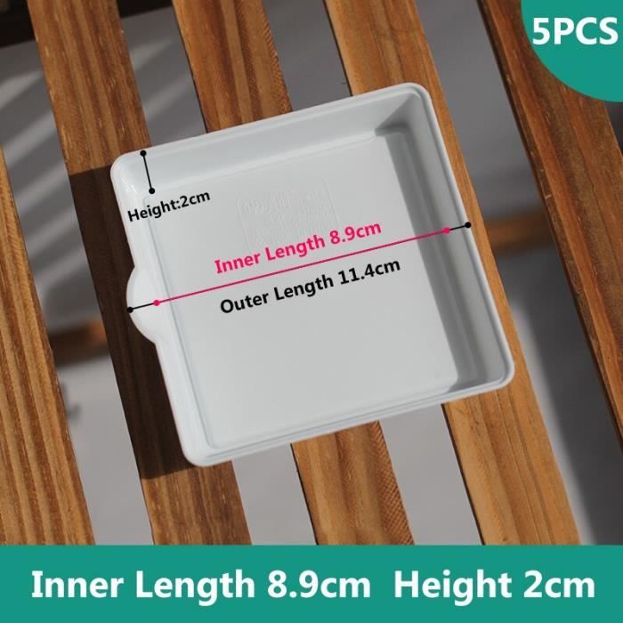 Plateau de Pot rectangulaire épais, palette en plastique, trempage ...