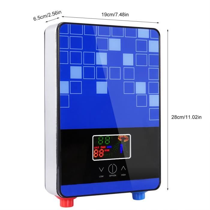 Chauffe-eau instantané, chauffe-eau sans réservoir, chauffe-eau électrique instantané sans ...