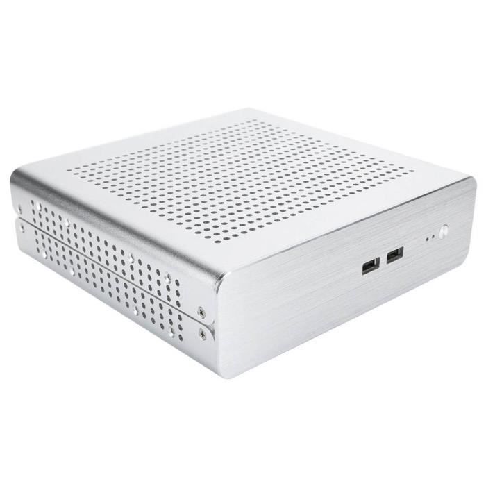 Qiilu HTPC ITX G60S Châssis HTPC Boîtier Mini‑ITX d'Alimentation DC‑ATX ... Qiilu HTPC ITX G60S Châssis HTPC Boîtier Mini‑ITX d'Alimentation DC‑ATX ...