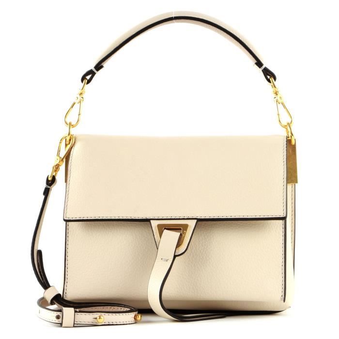 COCCINELLE Louise Small Handbag Lambskin White / Powder Pink [121630 ...