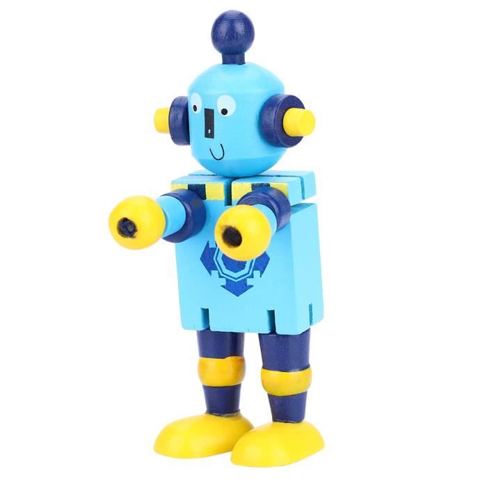 Jouet robot en bois DRFEIFY - Blanc Bleu - Jouet éducatif et casse-tête ...