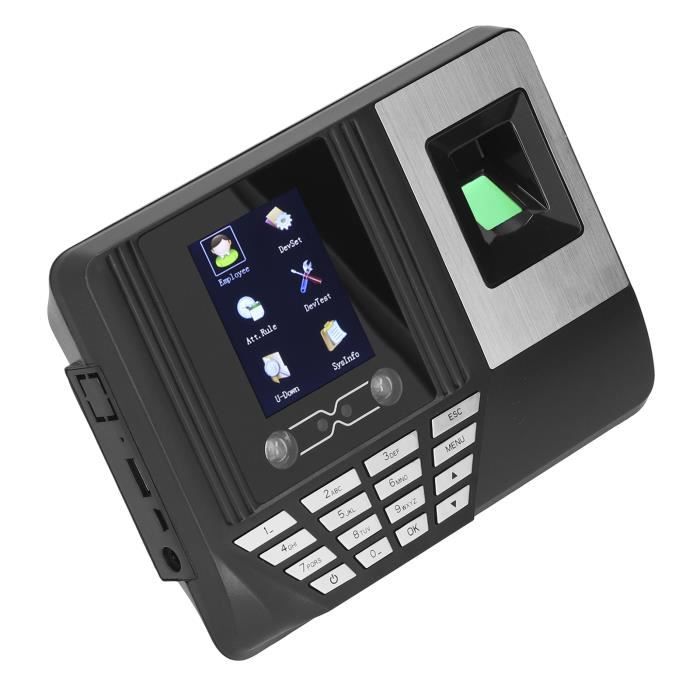 EJ.life Machine de présence Time Attendance 4.3in TFT Voice Prompt Face Fingerprint Password ...