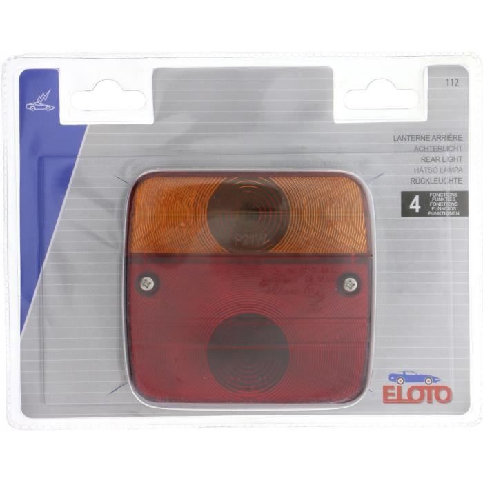 ELOTO Lanterne arrière 4 fonctions - Stop,clignotants, veilleuses ...