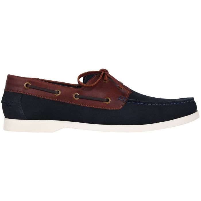 Firetrap Chaussures Bateau À Lacets Hommes Bleu/marron - Cdiscount