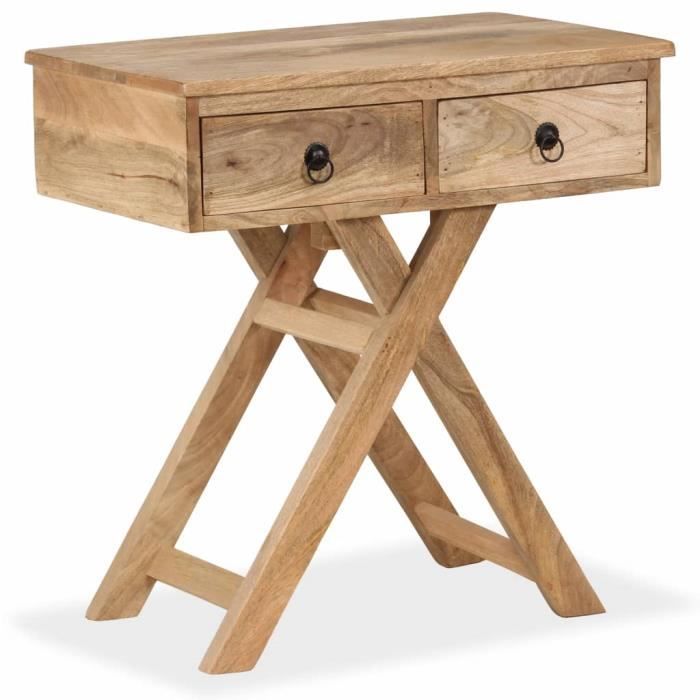 Rillbus - Table Console avec 2 tiroirs et 1 grand plateau,Table d ...