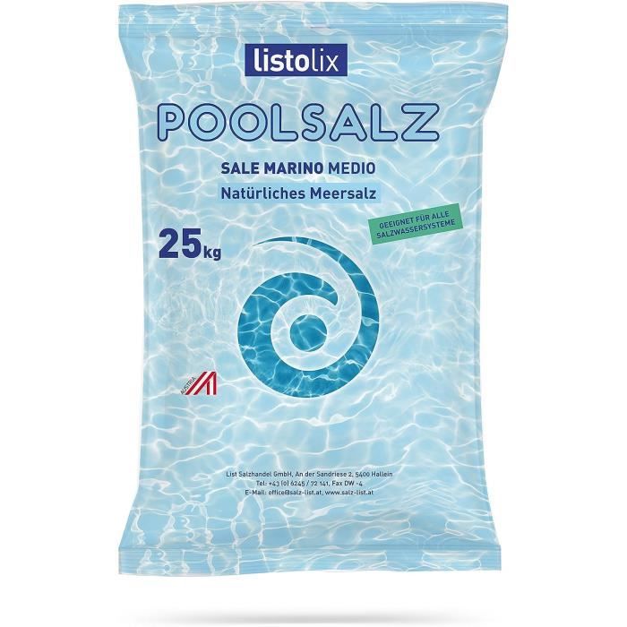 Sel de mer pour piscine - Sac de 25 kg de la Méditerranée - Systèmes d ...