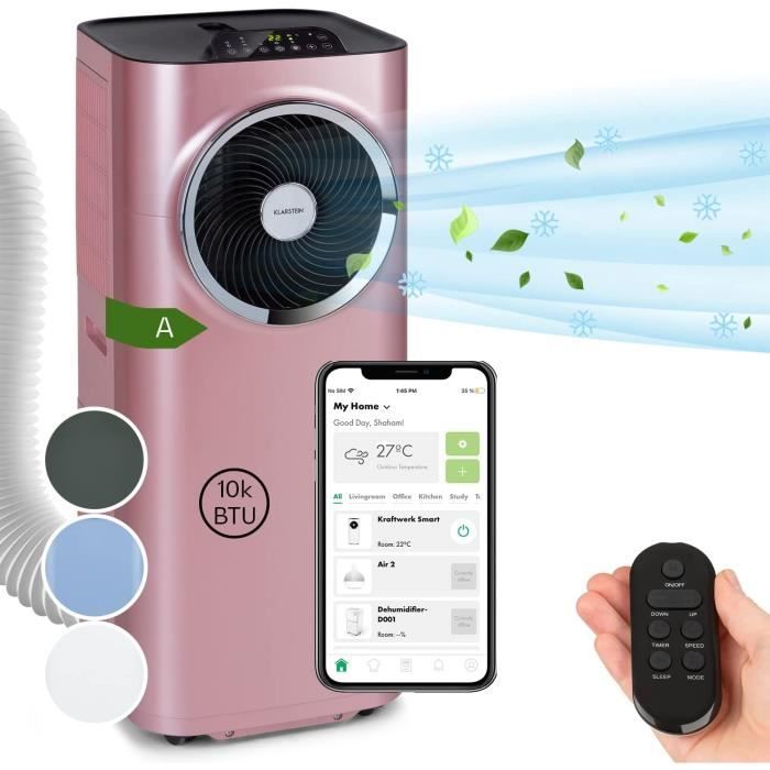 Klarstein Climat ur Mobile Silencieux 5-en-1, Refroidissement ...