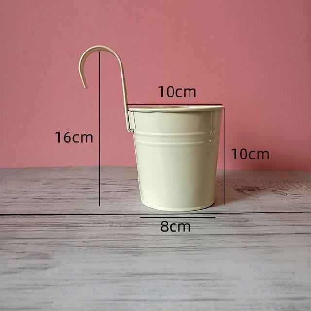 POT DE FLEUR,Beige--Pot de fleur en métal et fer Vase suspendu à ...