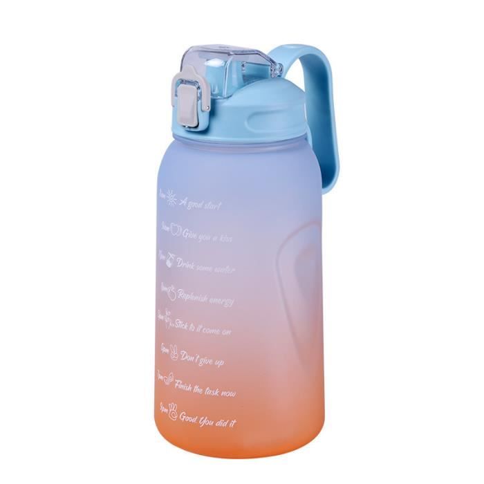 GOURDE,Bleu-2.0L 67oz--bouteille'eau demi Gallon avec paille, en ...