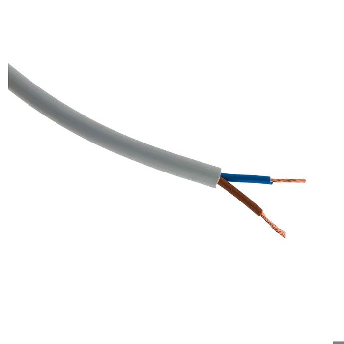 Câble d'alimentation électrique H05VV-F 2x1mm² gris - 5m - Zenitech - Cdiscount Informatique