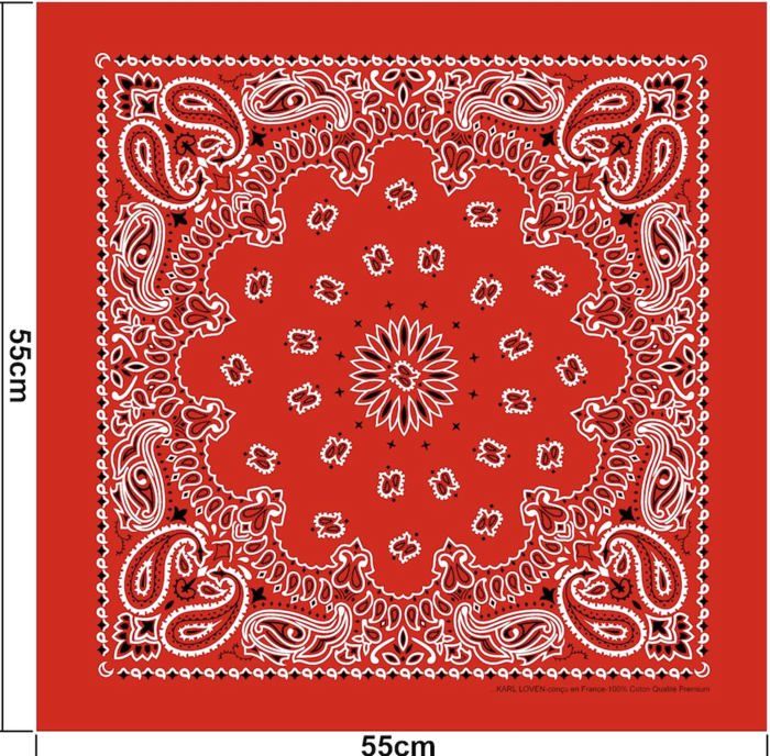 Lot De Bandana 100% Coton Paisley Foulard Fichu Bandanas 25 Couleurs Au ...