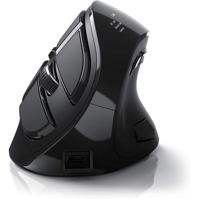 CSL - Souris sans fil optique verticale avec écran OLED Wireless mouse ...