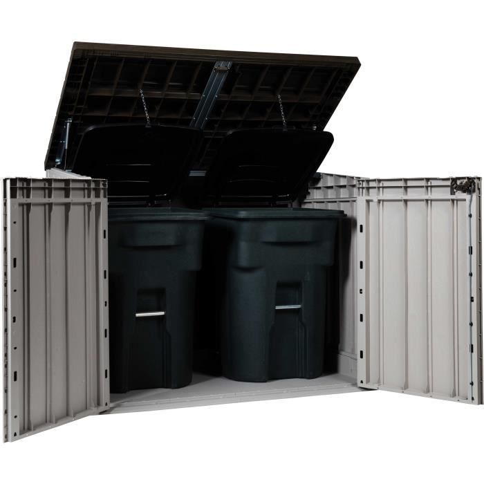 Coffre de jardin - TOOMAX - STORAWAY PLUS 2XL - Résine - Capacité 2270L ...