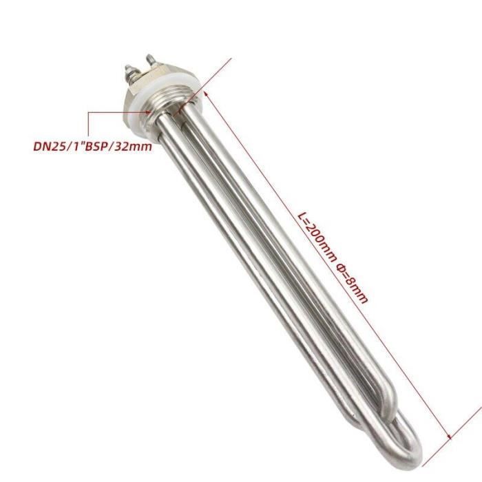 AS21389-VANNE.Élément chauffant en acier inoxydable. 12 volts. 300-400 ...