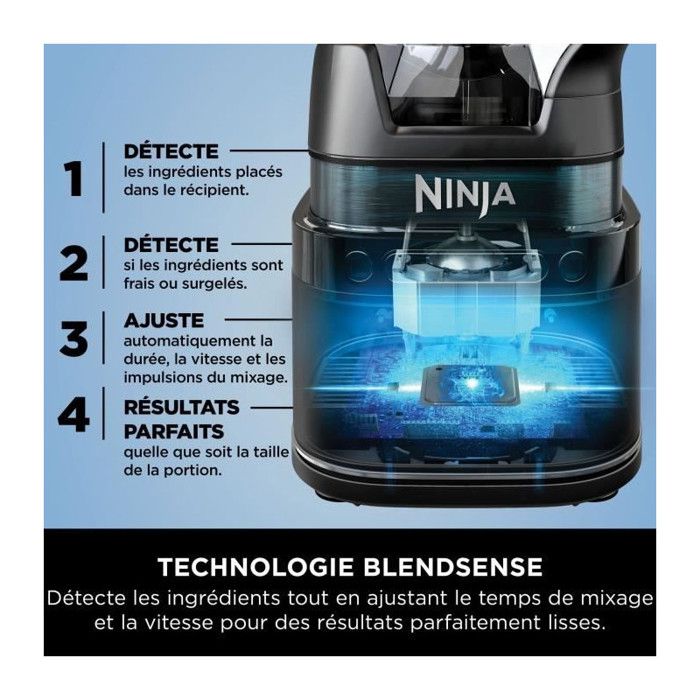 Mixeur - NINJA - Detect Power Blender Pro - 1200W - 2L - 15 modes de ...