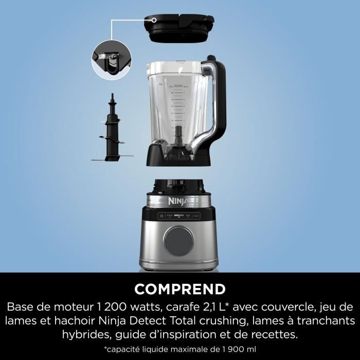 Mixeur - NINJA - Detect Power Blender Pro - 1200W - 2L - 15 modes de ...