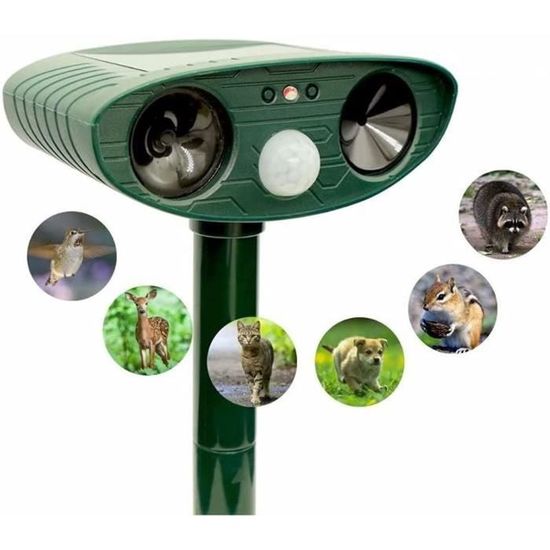 Appareil répulsif à ultrason - Répulsif pour animaux - repulsif chat ...