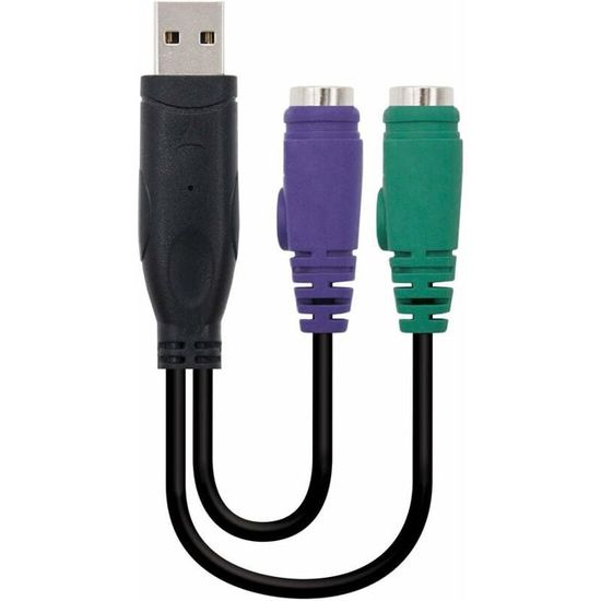 Adaptateur USB vers PS2, Câble KVM pour Scanner, Clavier avec Puce PS2 ...