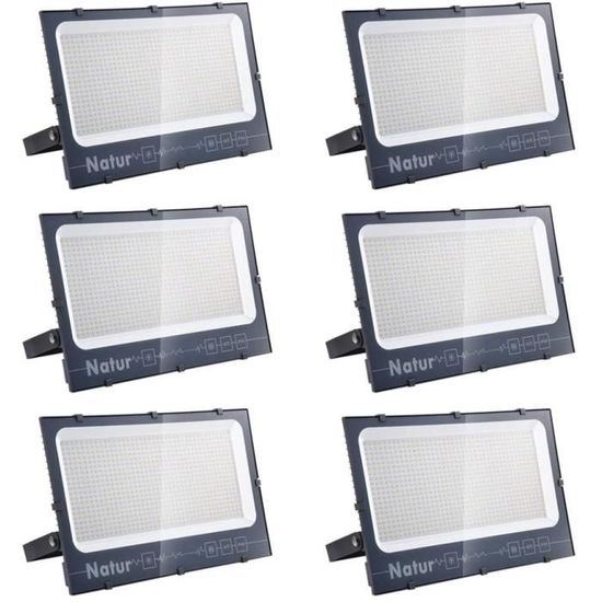 6pack 500W Projecteurs LED Éxterieur, 51000LM Spot LED Extérieur Super ...