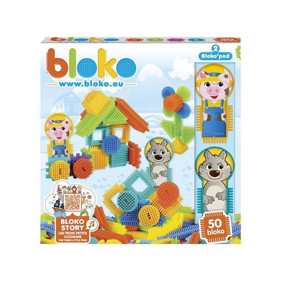 Bloko - Coffret 50 Bloko Avec 2 Figurines Bloko - Cdiscount Jeux - Jouets