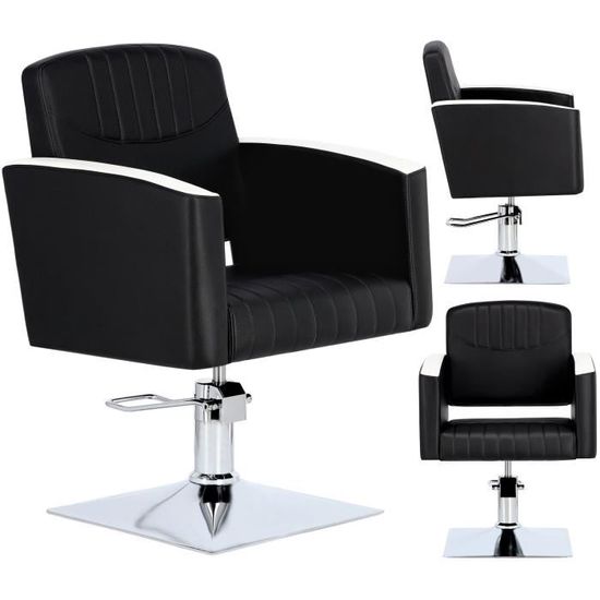 Chaise de coiffure Cruz pivotante hydraulique pour barbier et salon de ...