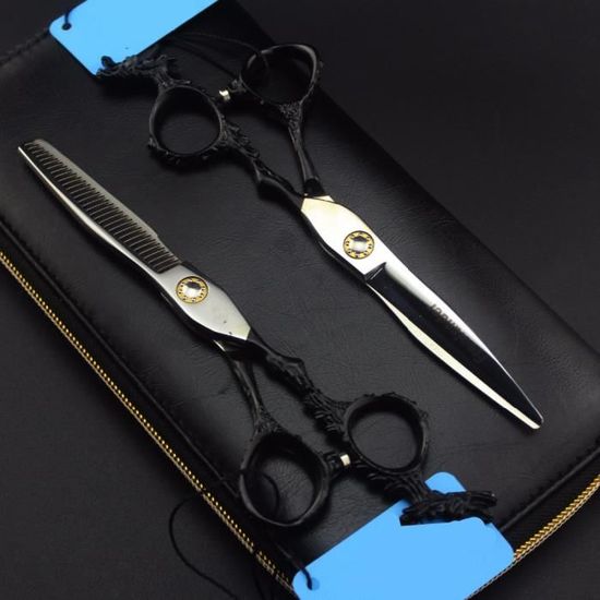 6.0 "professionnel noir poignée épée queue dragon poignée ciseaux de ...