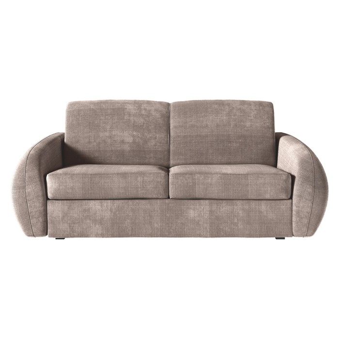 Canapé LOUKA convertible 3 places couchage quotidien 140x190cm matelas ...